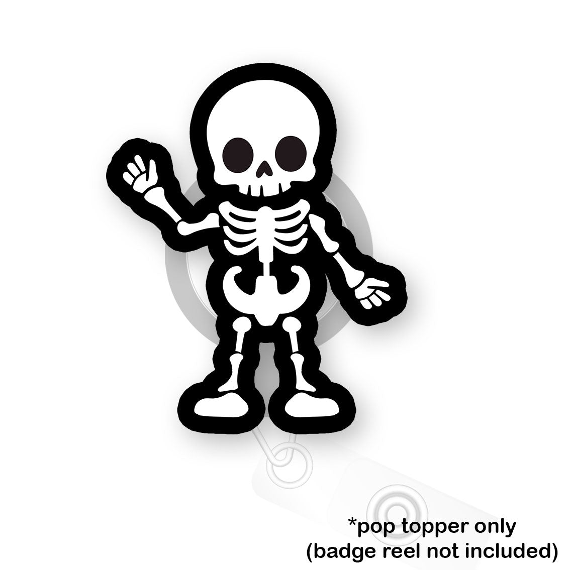 Cute X-Ray Skeleton Pop Topper