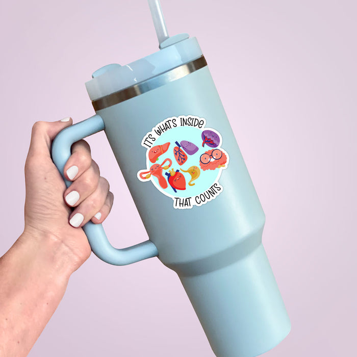 Inside Counts Cute Organs Sticker