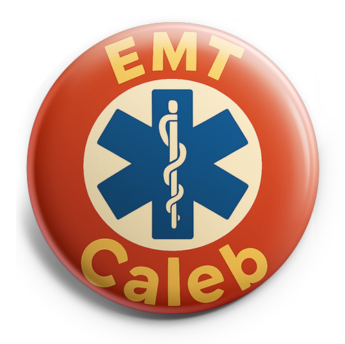 Custom Design – EMT design Include the exact name "Caleb" prominently