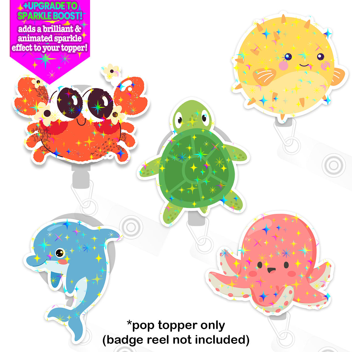 Seaside Playmates Pop Topper 5-Pack
