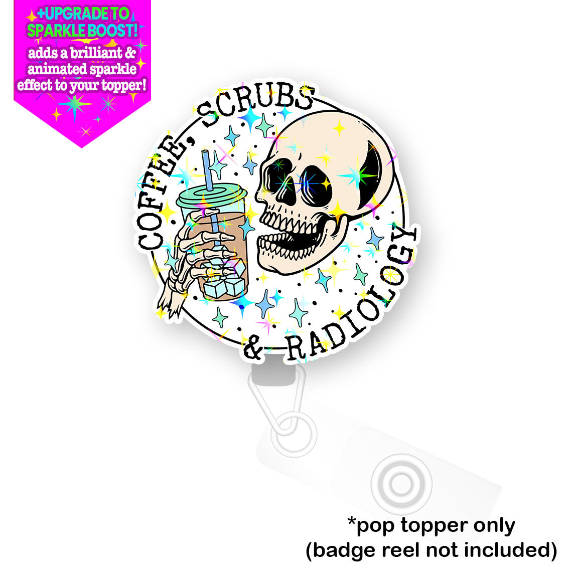 Caffeinated Radiology Pop Topper - Topperswap
