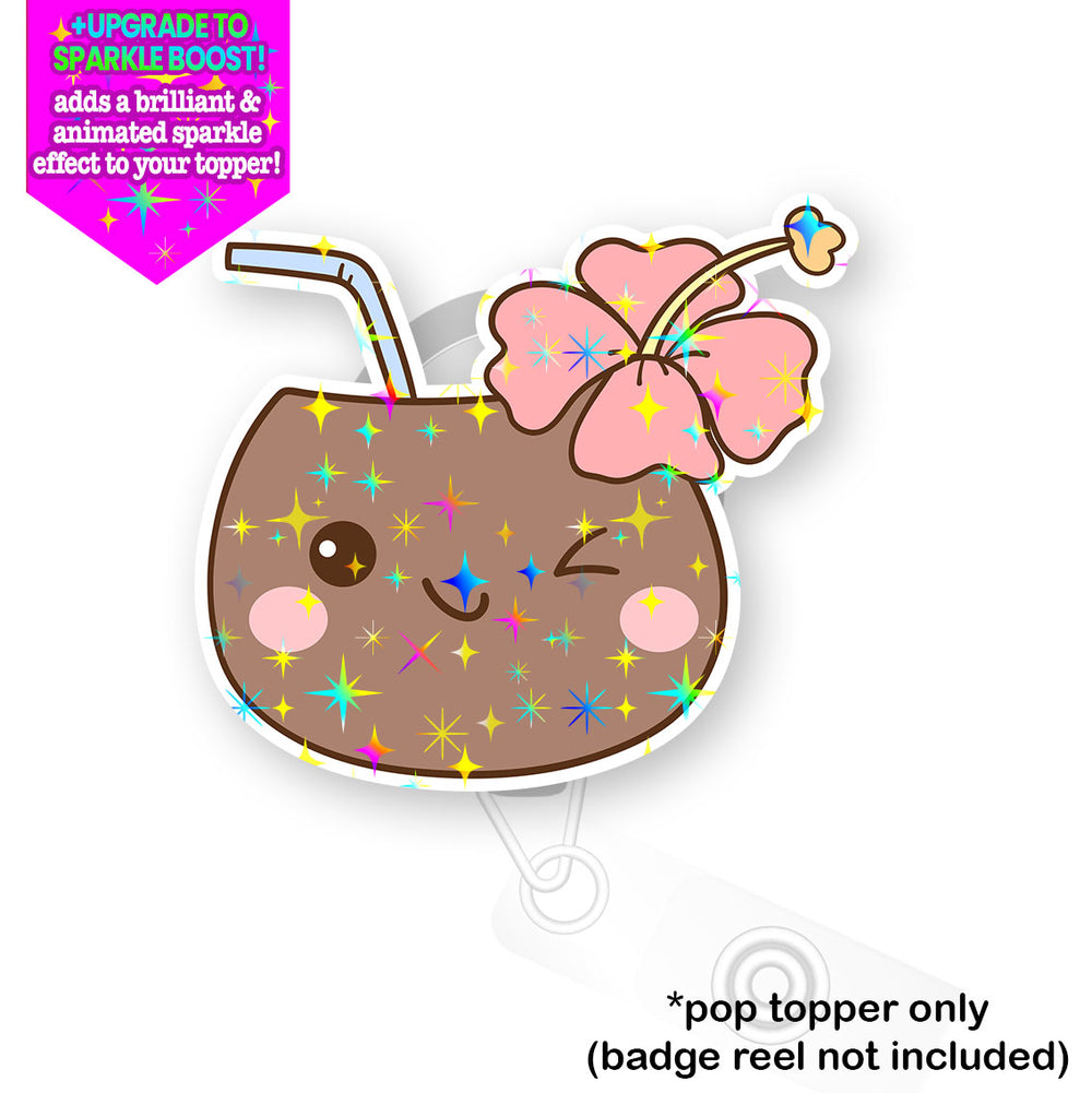 Winking Coconut Pop Topper