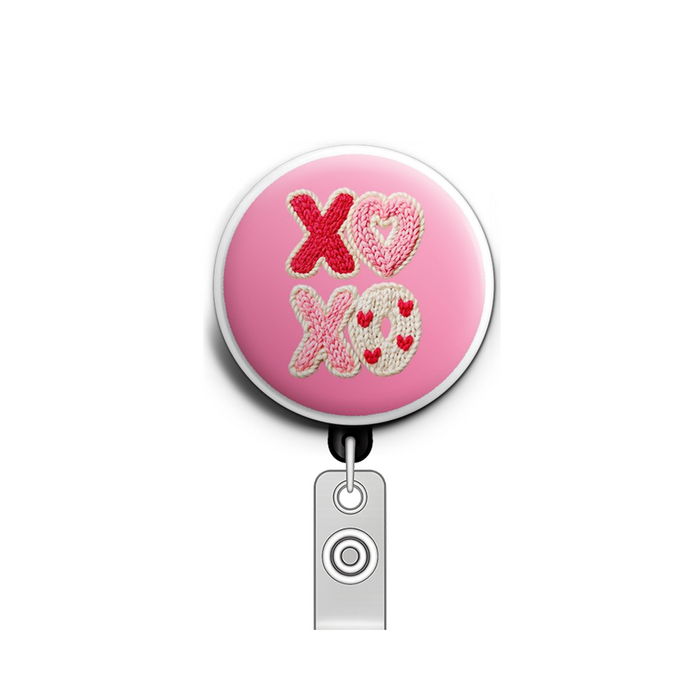 Hug & Kiss Swapfinity Retractable ID Badge Reel