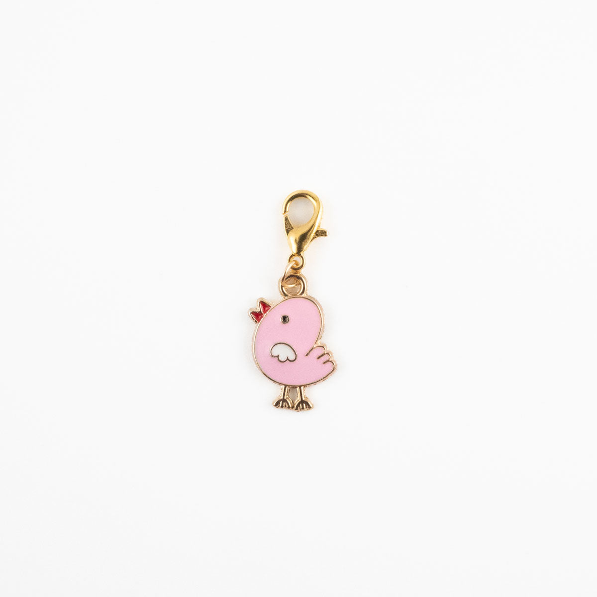 Pink Spring Songbird Charm Swapfinity Badge Reel Add-on
