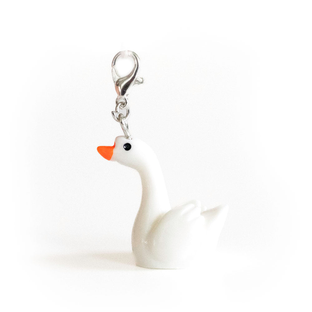 Graceful Goose Charm Badge Reel Add-on