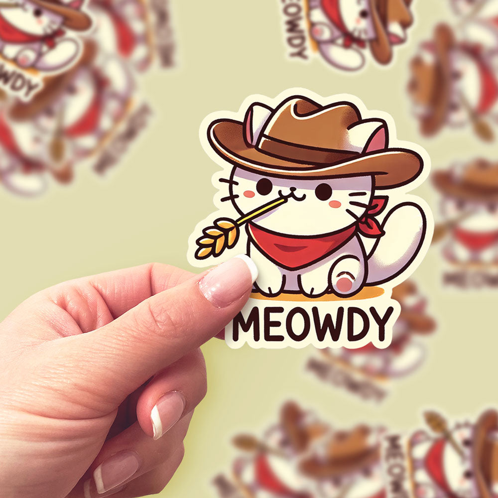 Meowdy Sticker