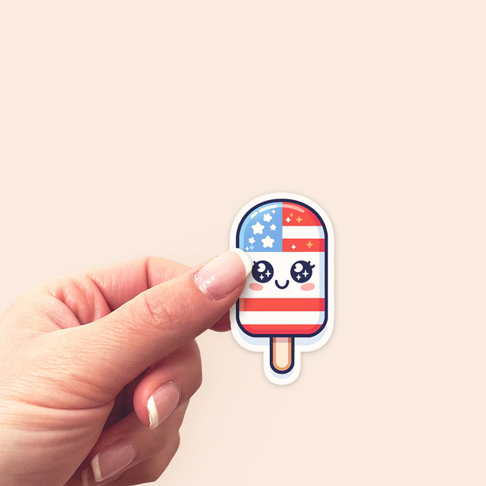 Patriotic Ice Pop Sticker