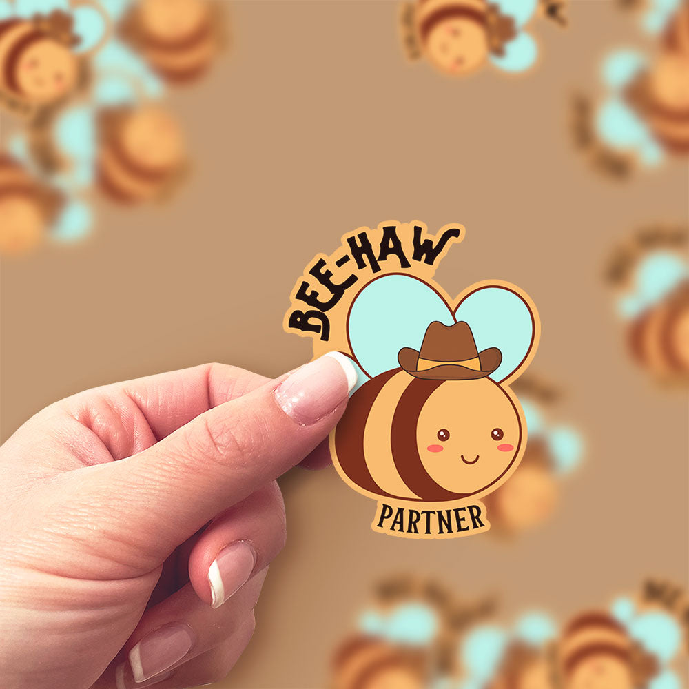 Bee-Haw Partner Sticker