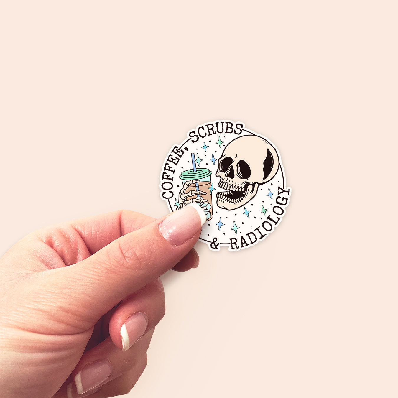 Caffeinated Radiology Sticker