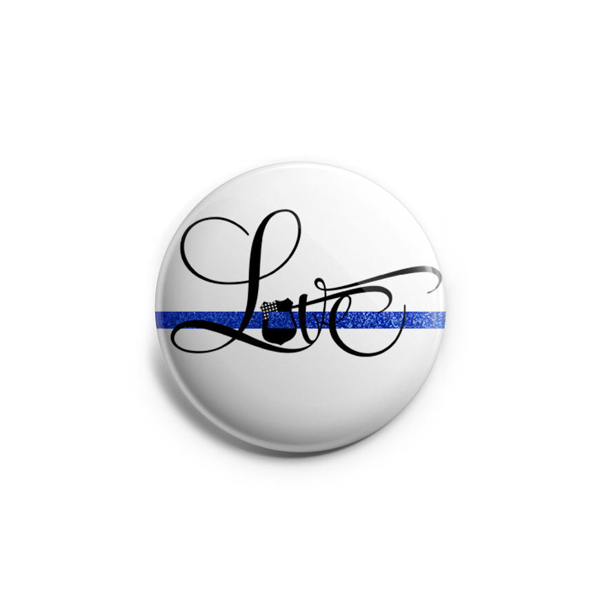 Beautiful Thin Blue Line Love Topper