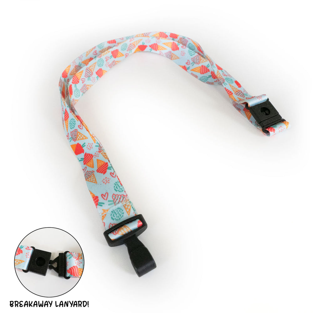 Ice Cream Party Breakaway Lanyard