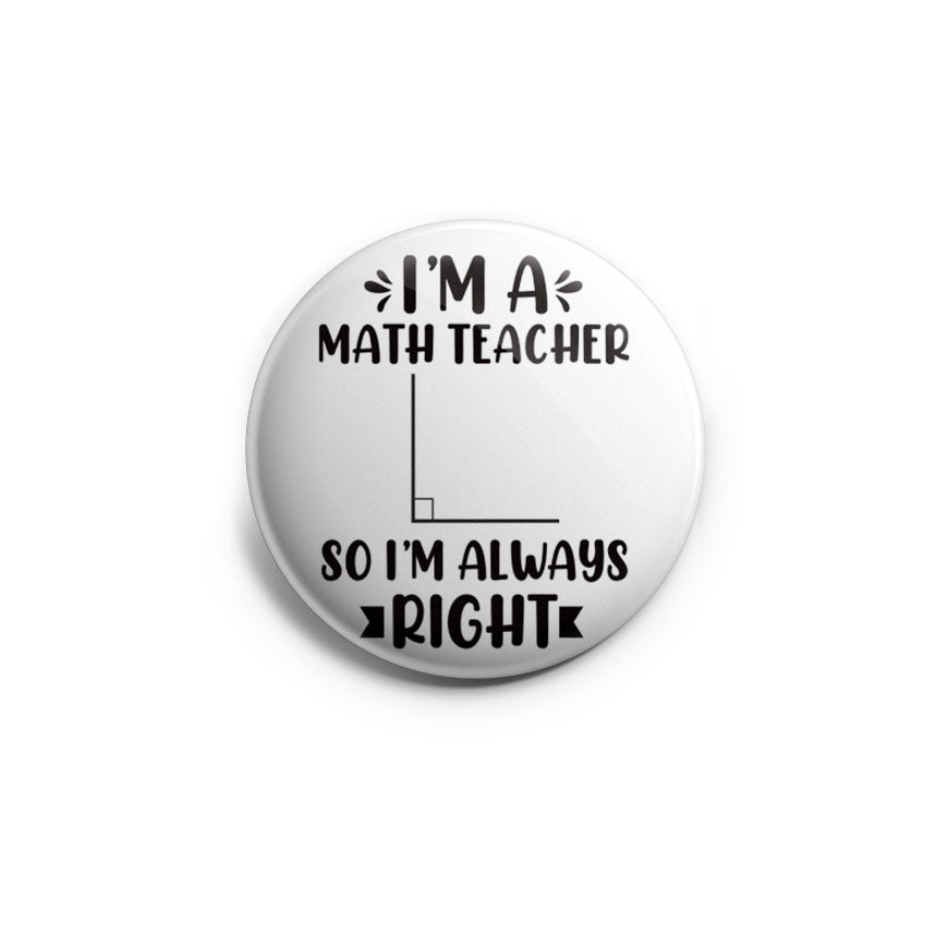 Math Teacher Right Topper